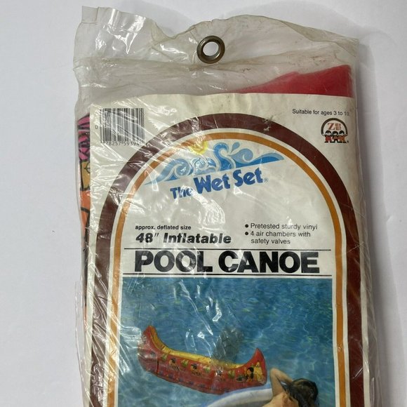 Intex | Toys | Vtg The Wet Set Pool 48 Inch Canoe 59394 Inflatable Ride ...
